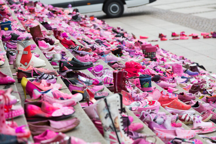Pink Shoe Day in Leipzig | Aktion gegen Brustkrebs